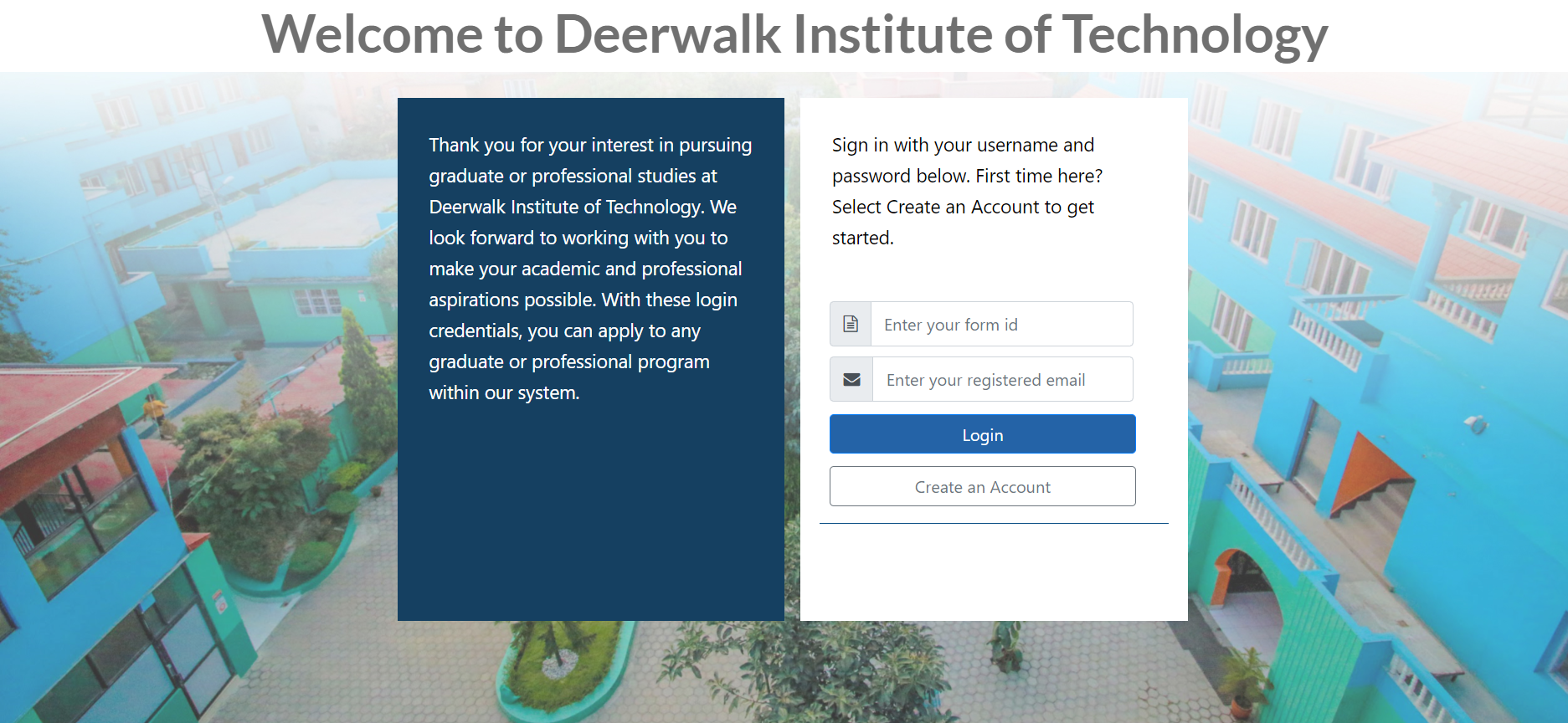 Undergraduate Application And Admissions Deerwalk Institute Of Technology